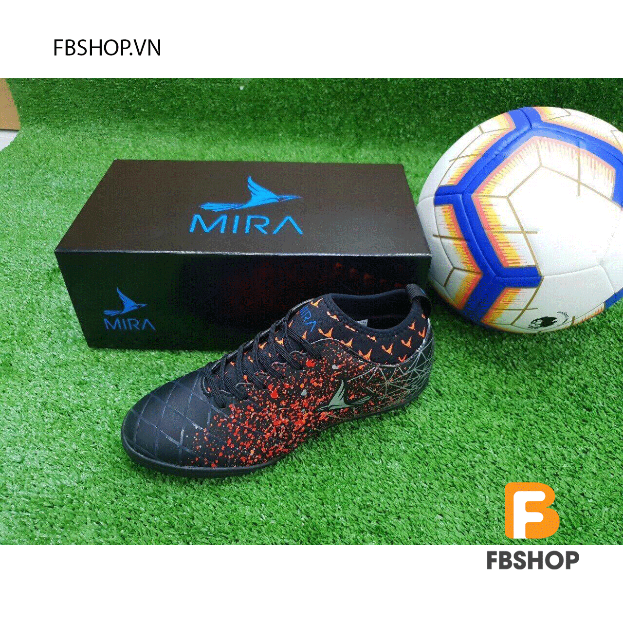 Giày Bóng Đá MIRA03 đen/ tự tin sải bước cùng đồng đội